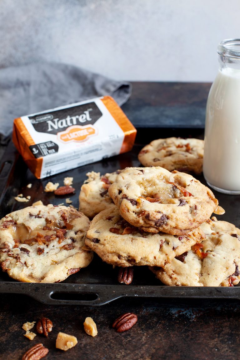 Biscuit au caramel, pacane et bacon - Emilie Murmure