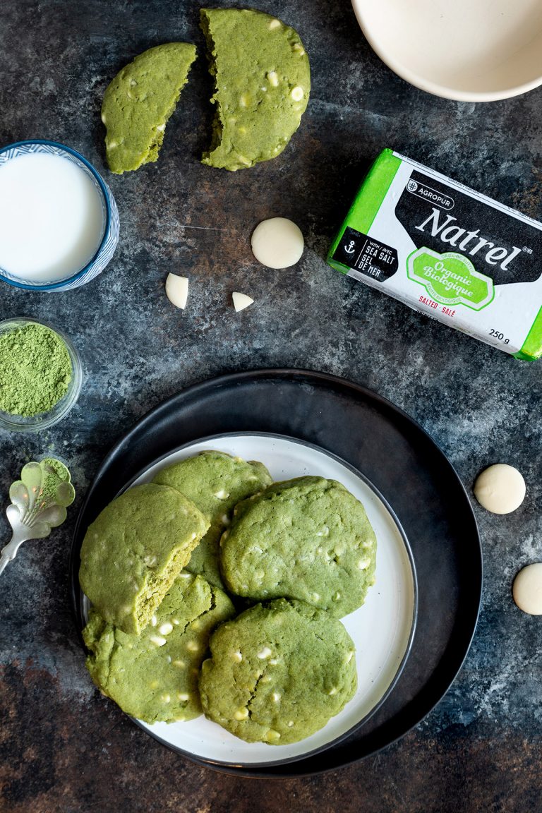 Biscuit au matcha et chocolat blanc - Emilie Murmure